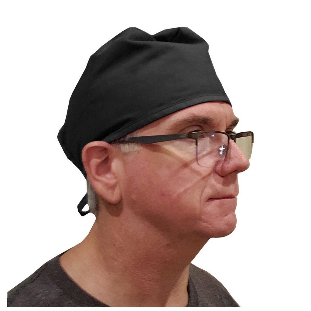 1PC Women Scrub Cap Black Bandage Washable Reuse U... – Vicedeal