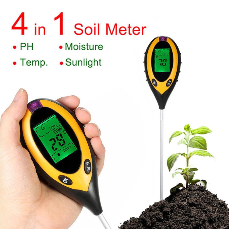 4 In1 Plant Soil PH Meter Moisture Tester Light An... – Vicedeal
