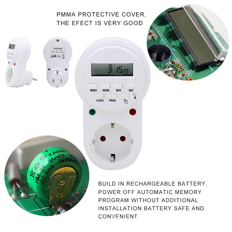 Smart Timing Socket Eu Us Uk Plug Timer Switch Soc Grandado