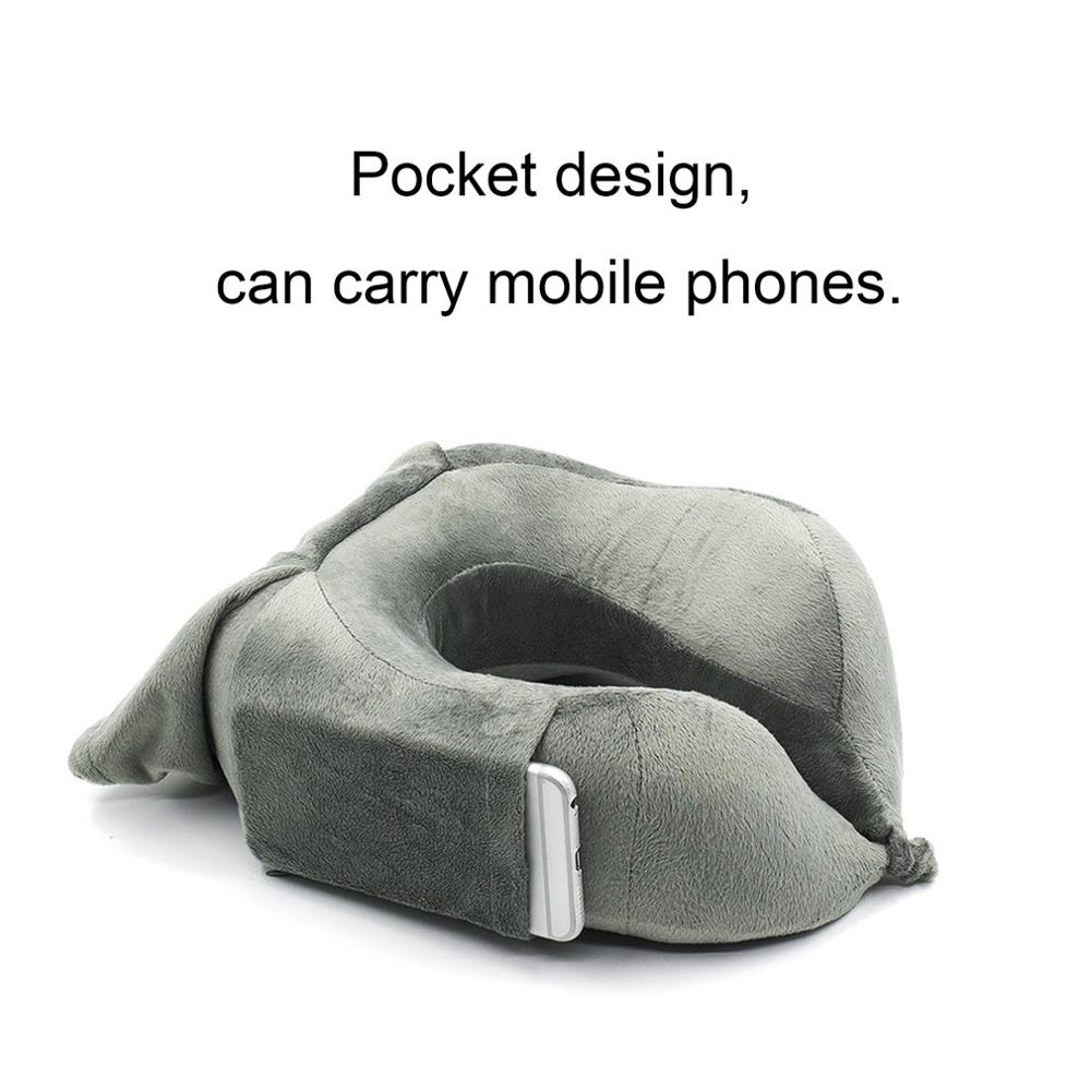 Bærbar foldning hængende u formet pude pude nakkes... – Grandado