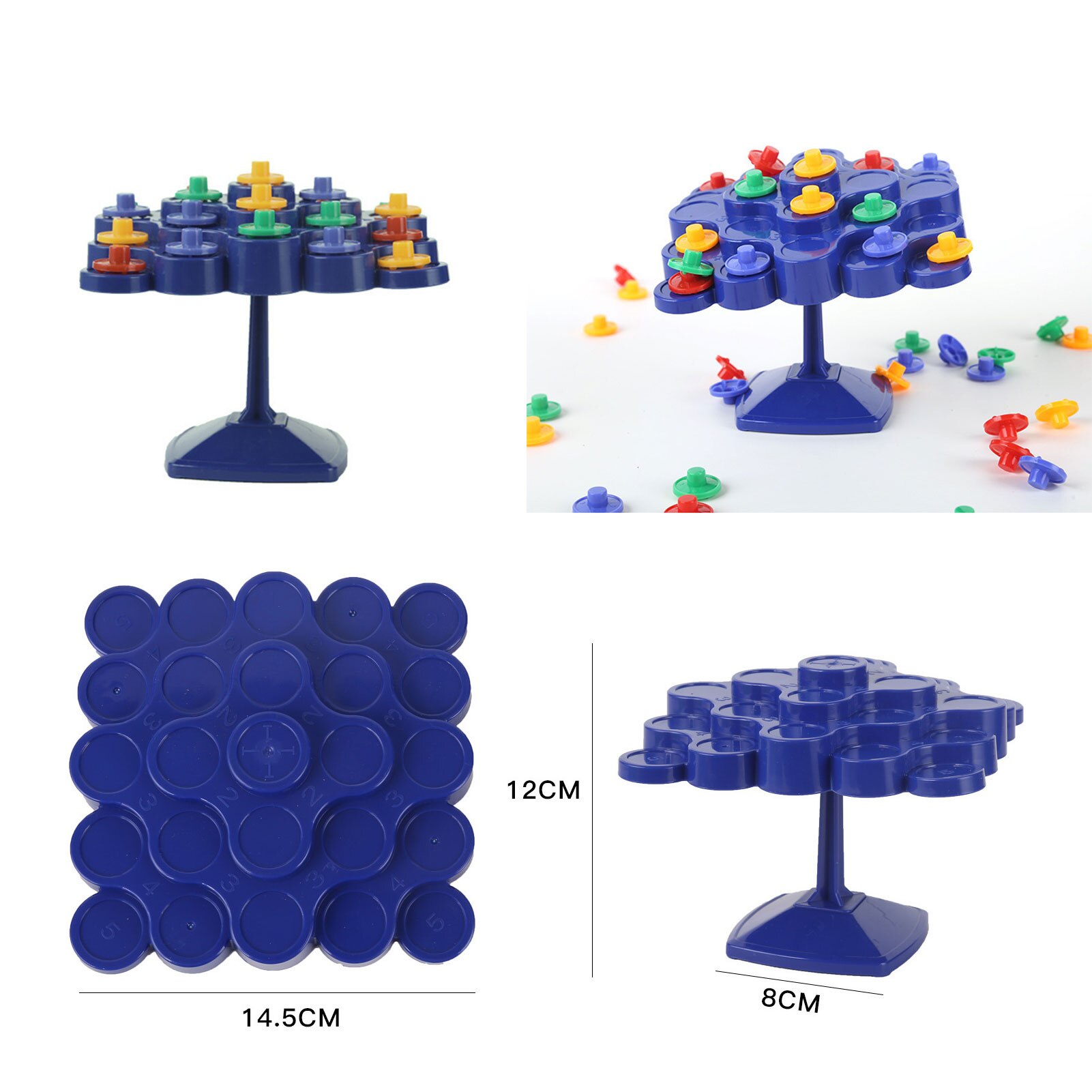 Topple Board Game Roll The Dice And Place Pieces B... – Grandado