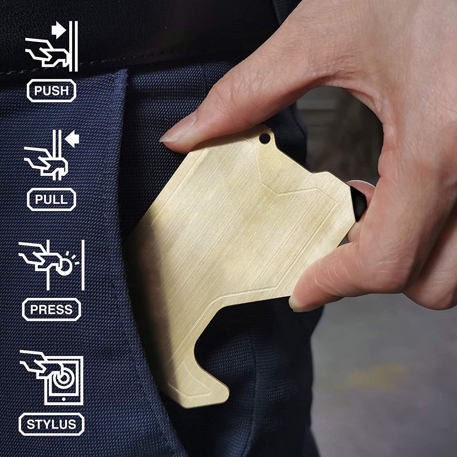 Anti Contact Deur Opener No Touch Sleutel Deur Ope... – Vicedeal