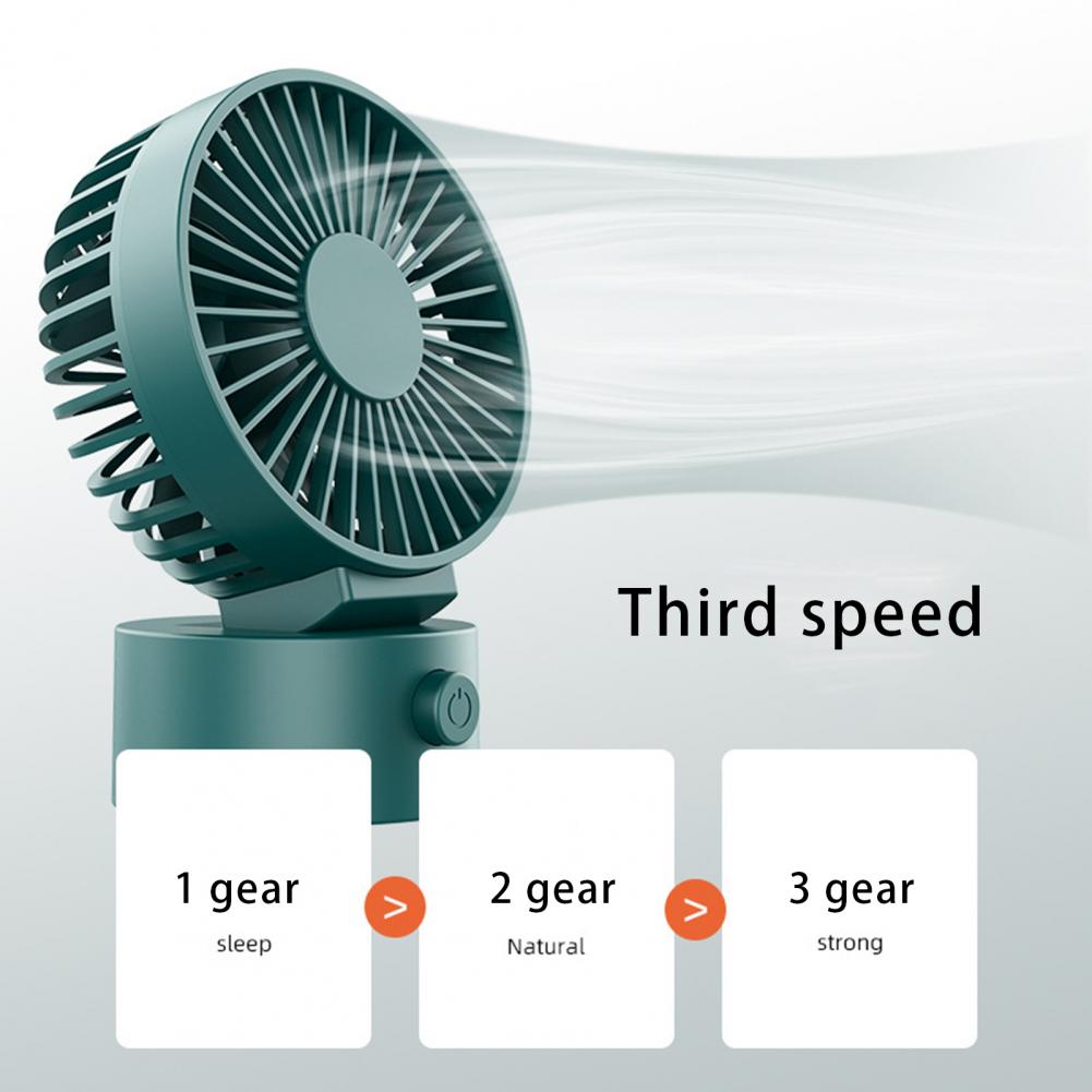 USB Desk Fan 3 Gears Strong Wind ABS Adjustable Ta... – Grandado