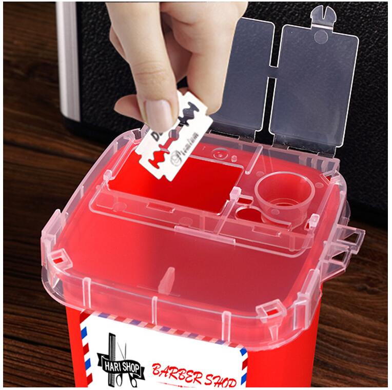 barbershop waste blade storage box used blade recy... – Grandado