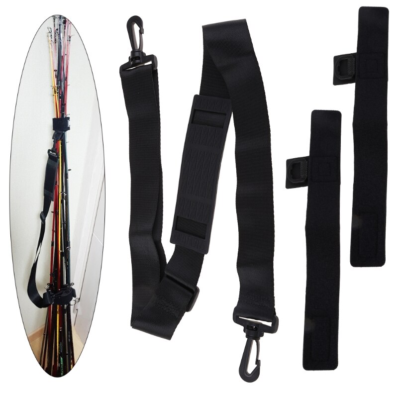 Fishing Rod Belt Carry Strap Band Portable Outdoor... – Grandado