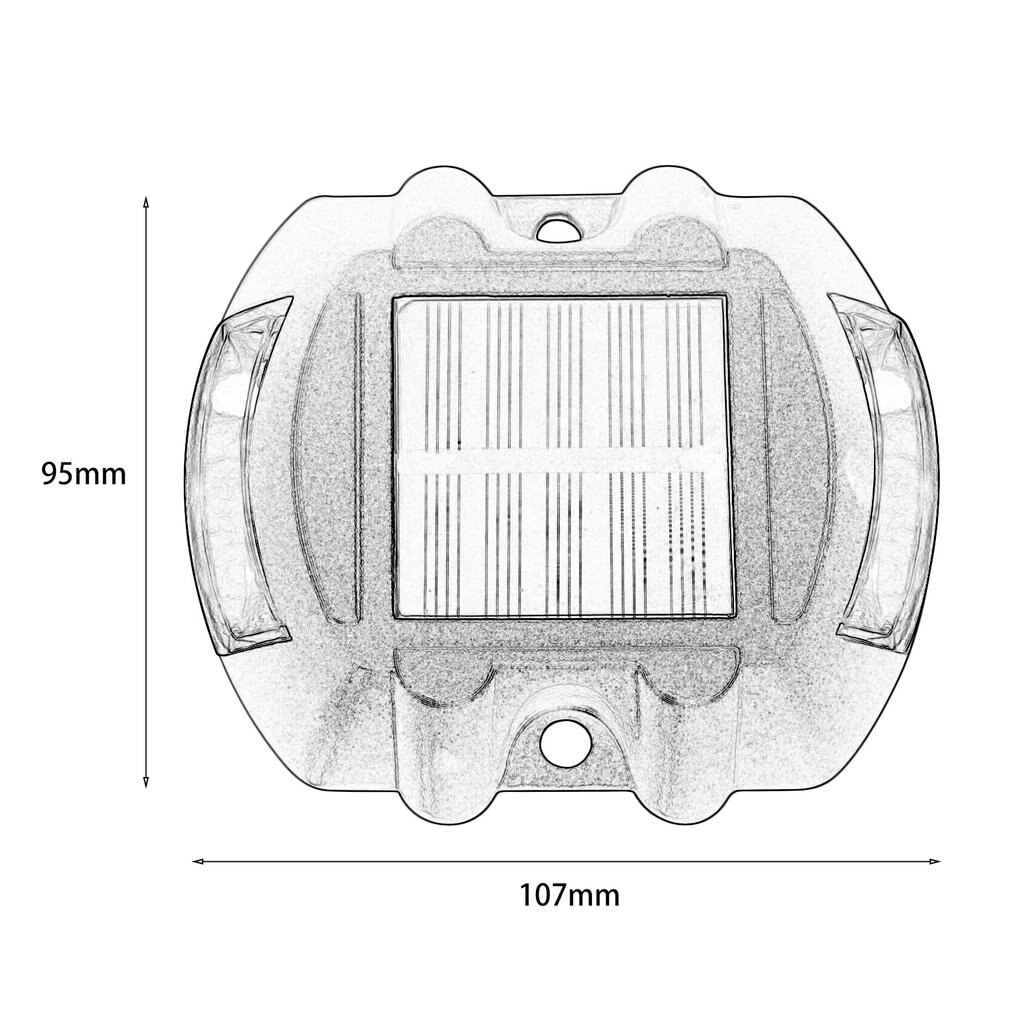 2pcs Solar Road Stud Paving Road IP68 Waterproof P... – Grandado