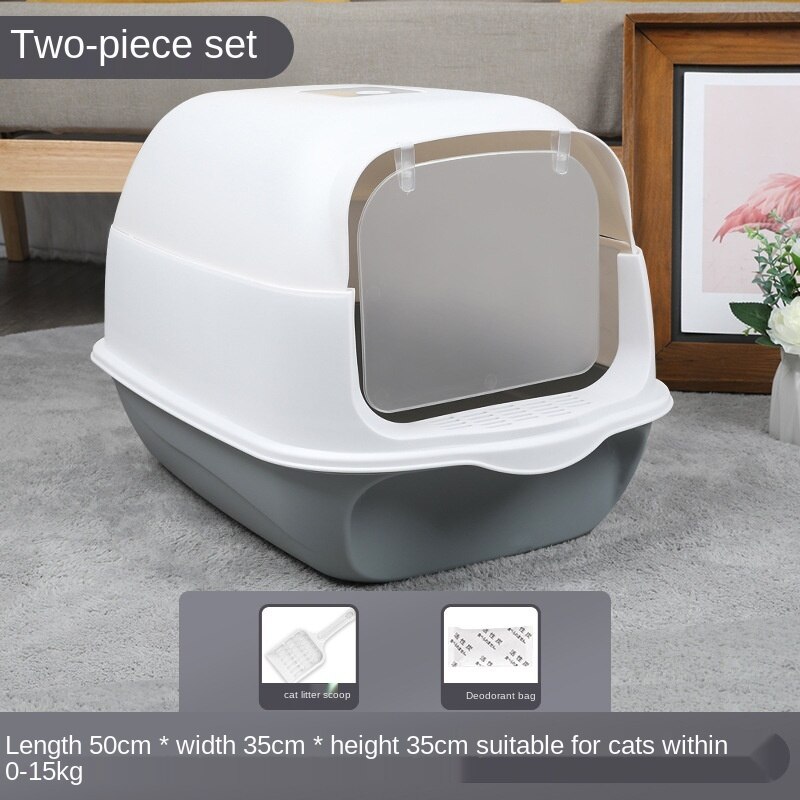Cat Sand Basin Full Semi-closed Toilet Small Baby ... – Vicedeal