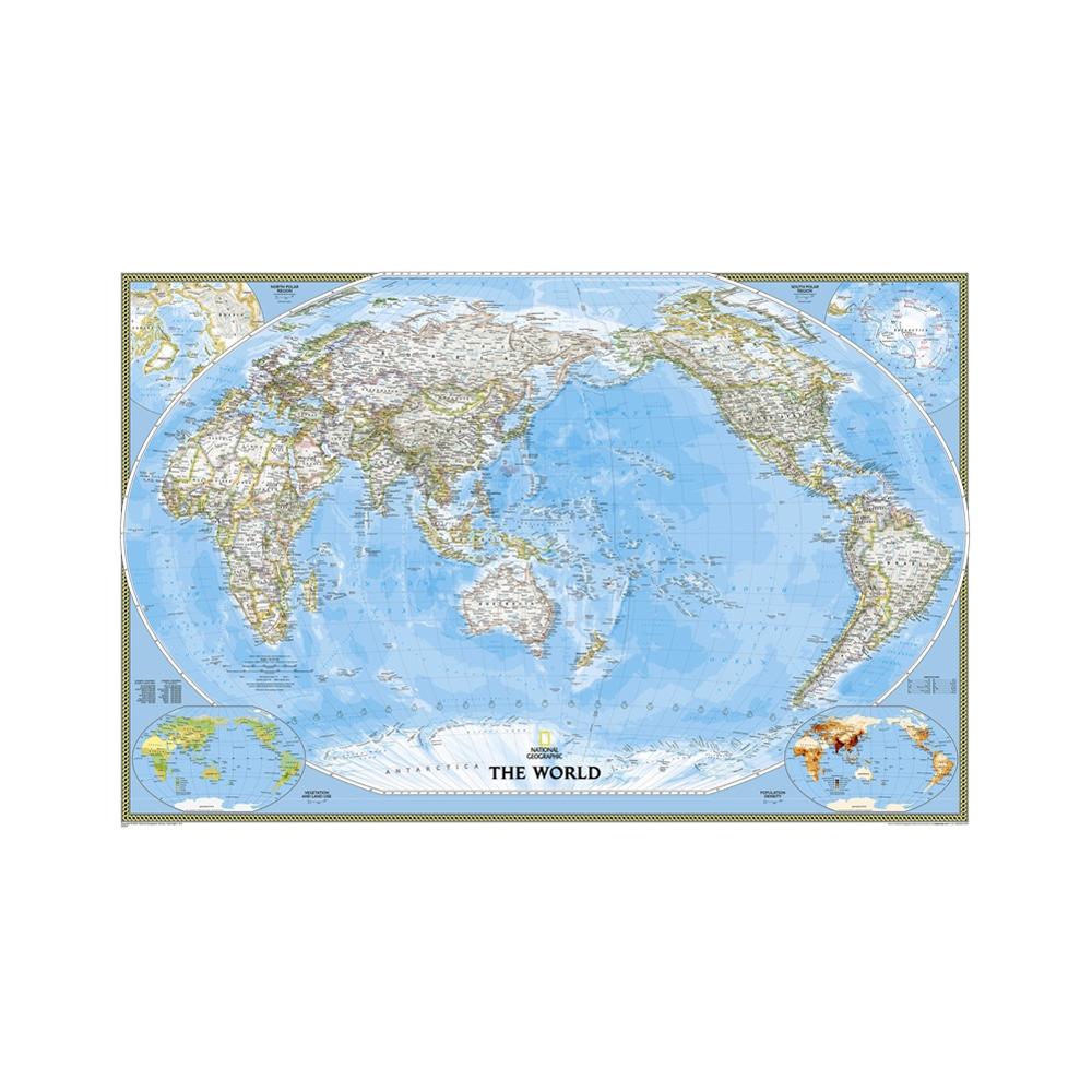 2x3ft The World Physical Map HD Spray Canvas Paint... – Grandado