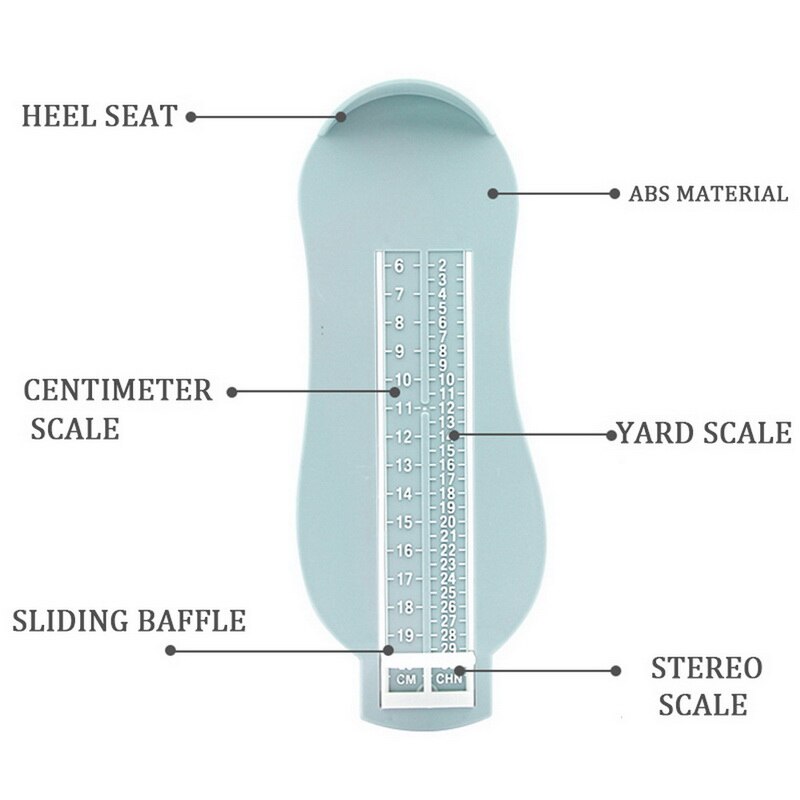 Foot Measure Gauge 3 Colors Baby Kid Foot Ruler Sh... – Vicedeal