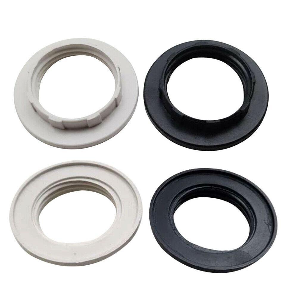 2Pcs E14/E27 Lampenkap Ring Adapter Zwart/Wit Lich... – Vicedeal