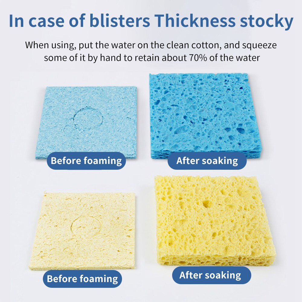 LUXIANZI 5PC Cleaning Sponge Cleaner YellowBlue Hi... – Vicedeal