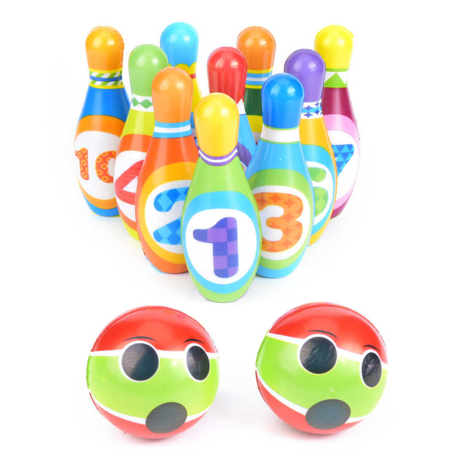Bowling Pins & Balls Set Indoor Educational In... – Vicedeal