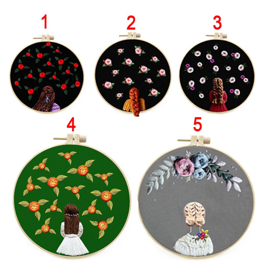 2022 DIY Embroidery Cute Girls Handwork Needlework... – Grandado