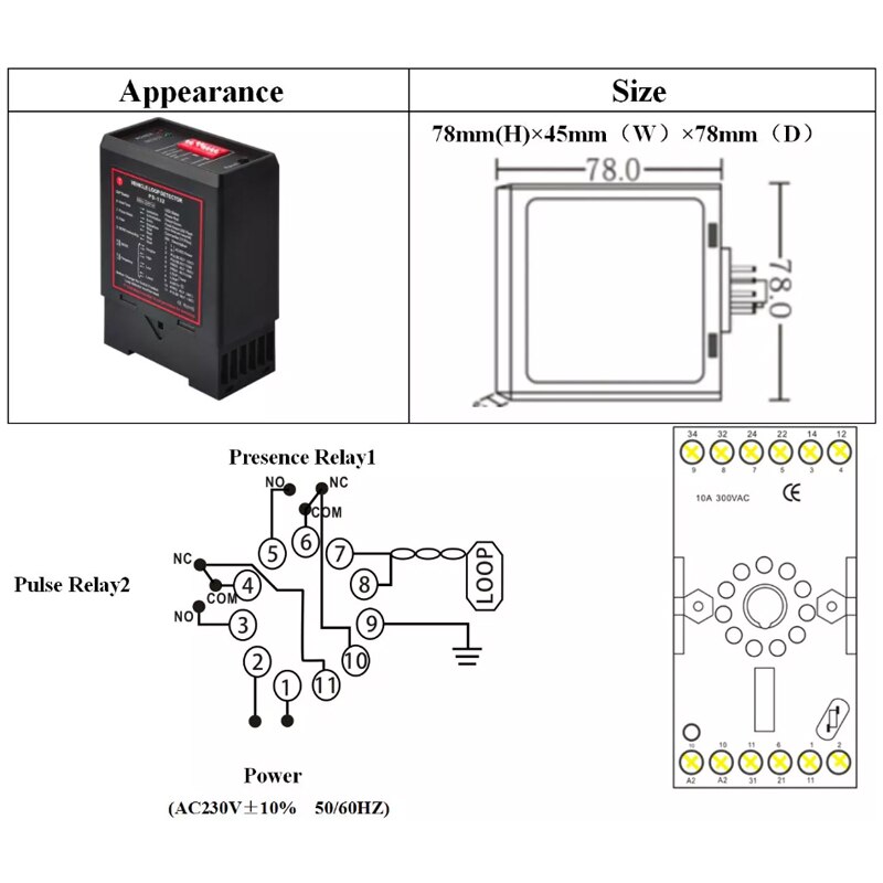 DC24V PD132 Traffic Inductive Single Channel Vehic... – Vicedeal