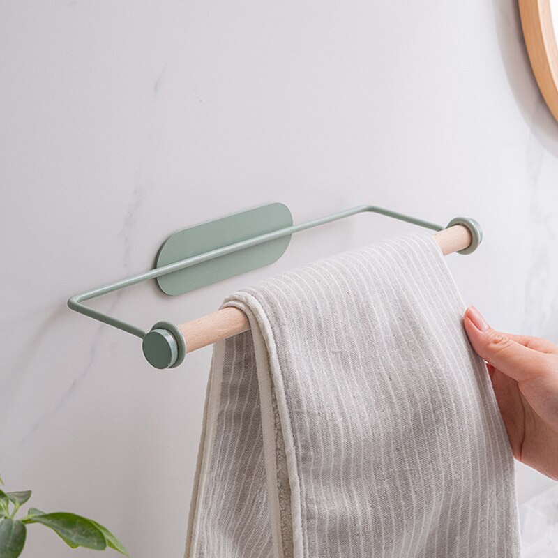 Kitchen Roll Paper Holder Iron Hanging Rack Self-a... – Grandado