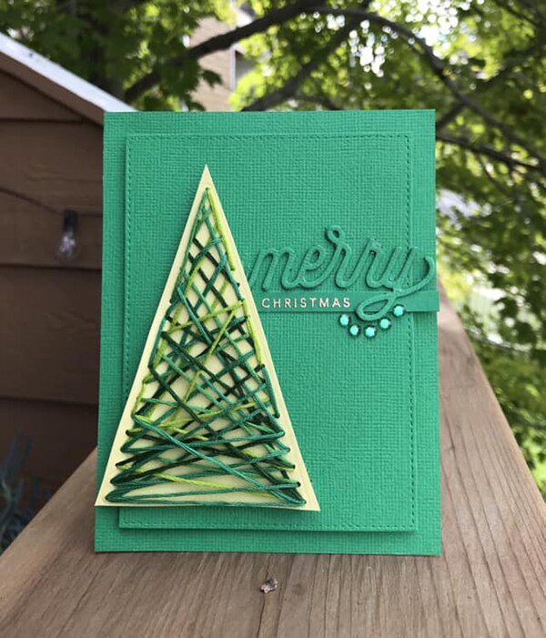 Christmas tree Pine Stitching Cutting Dies for Scr... – Grandado