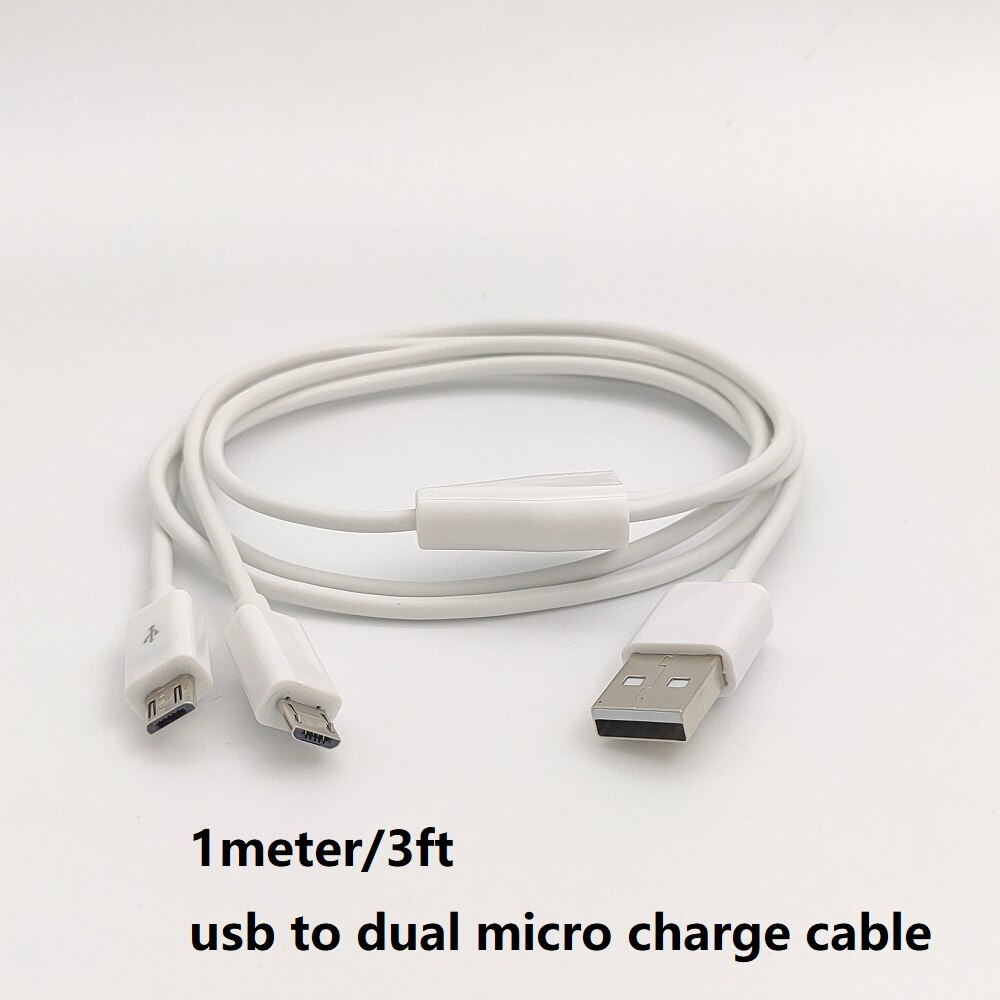 1 M 3ft Dual Micro Usb Splitter Kabel Power 2 Micr... – Vicedeal