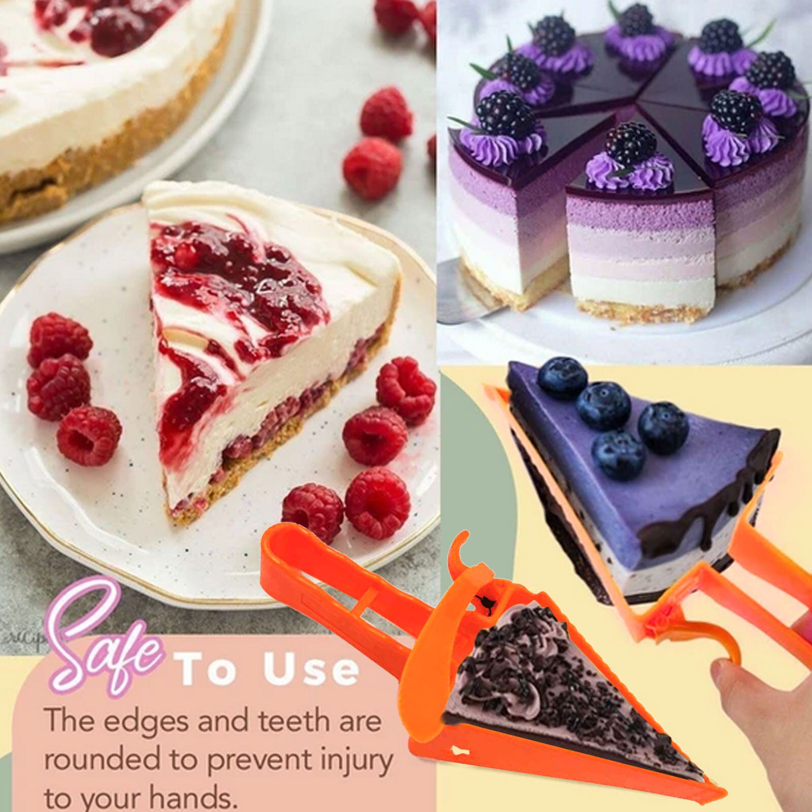 Cake Pie Sheet Guide Cutter Server Brood Slice Keu... – Grandado