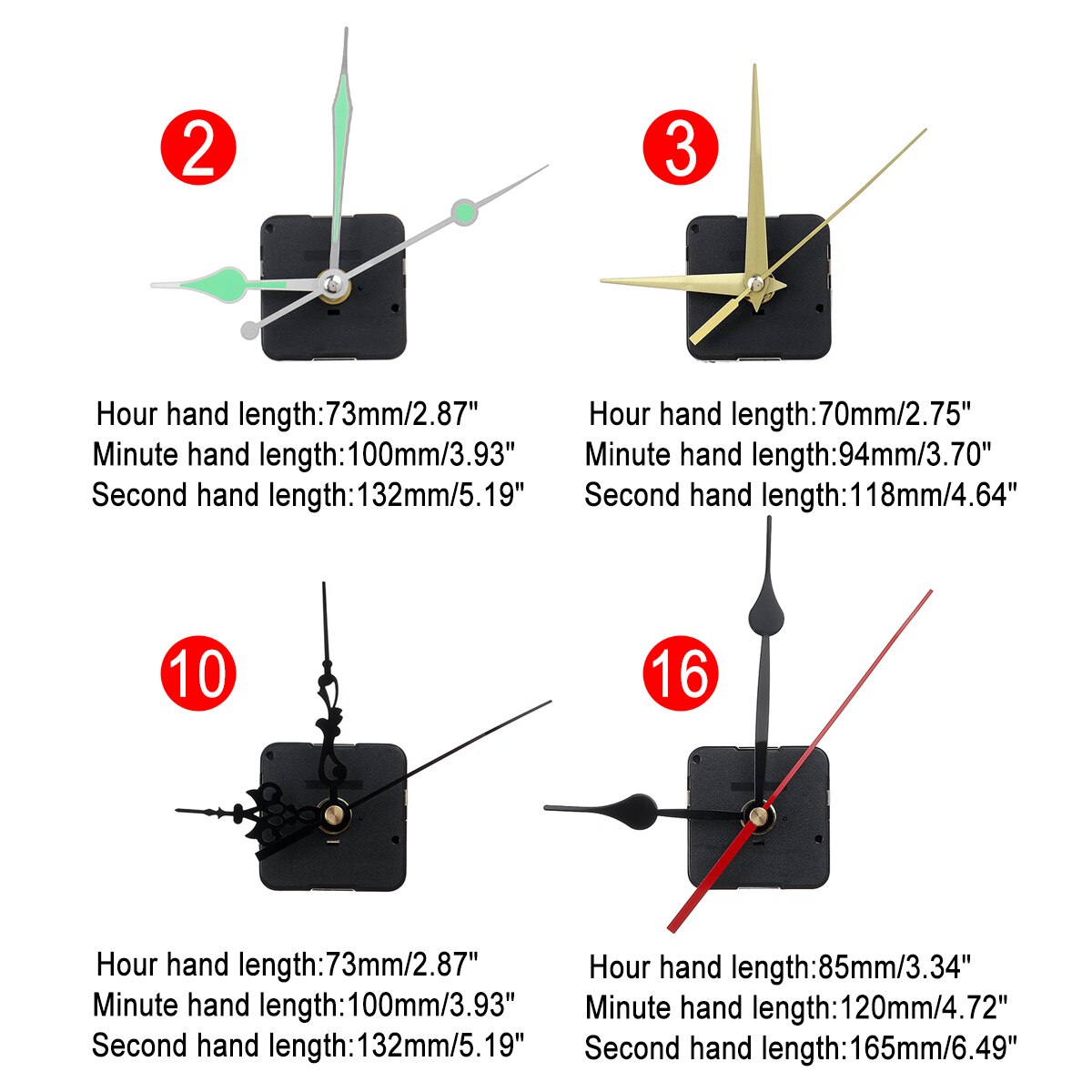 1Set Backward Reverse Running Quartz Clock Movemen... – Grandado