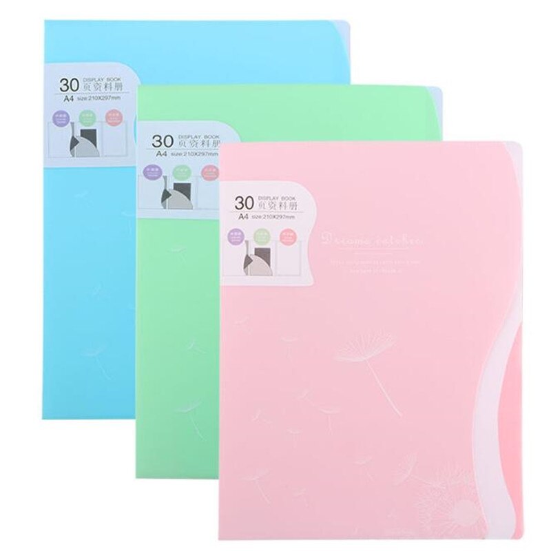 1PC A4 Display Book 20/30/40/60 Page Transparent I... – Grandado