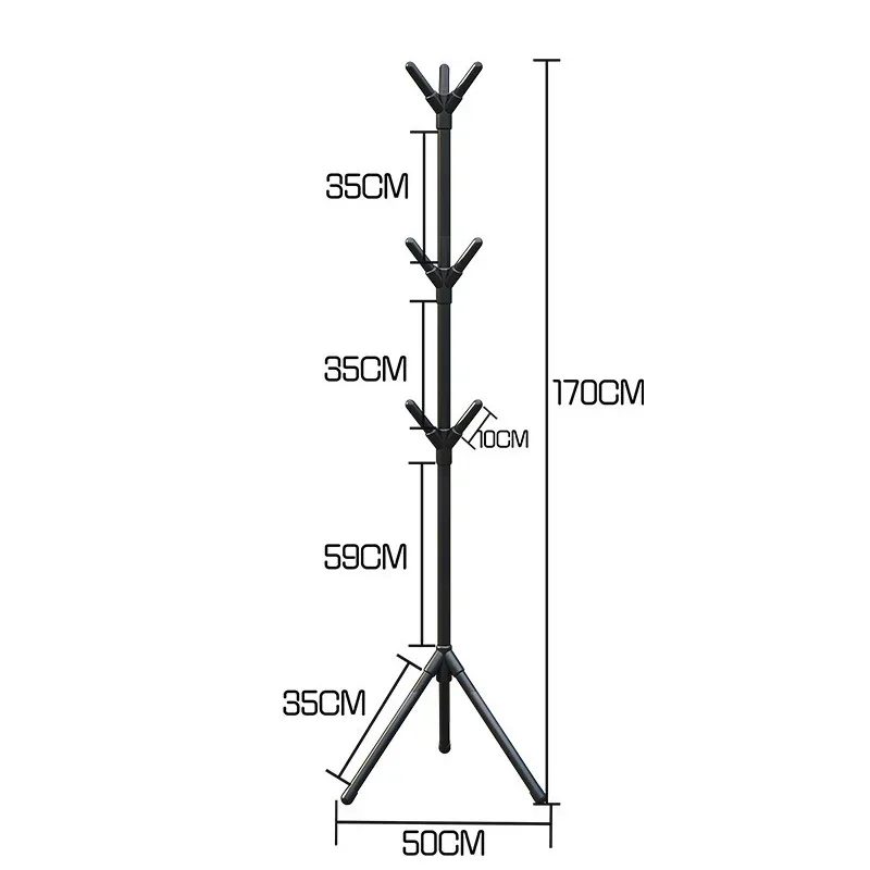 Mobile Floor Standing Multi Hook Clothes Rack Tree... – Grandado