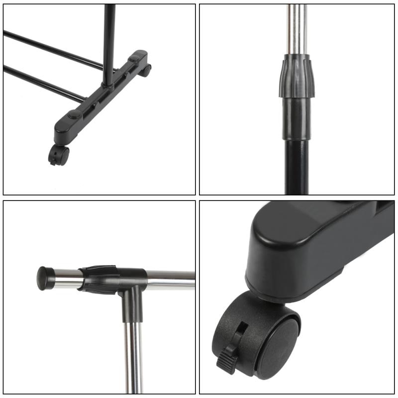 Adjustable Rolling Steel Clothes Hanger Clothes Ra... – Grandado