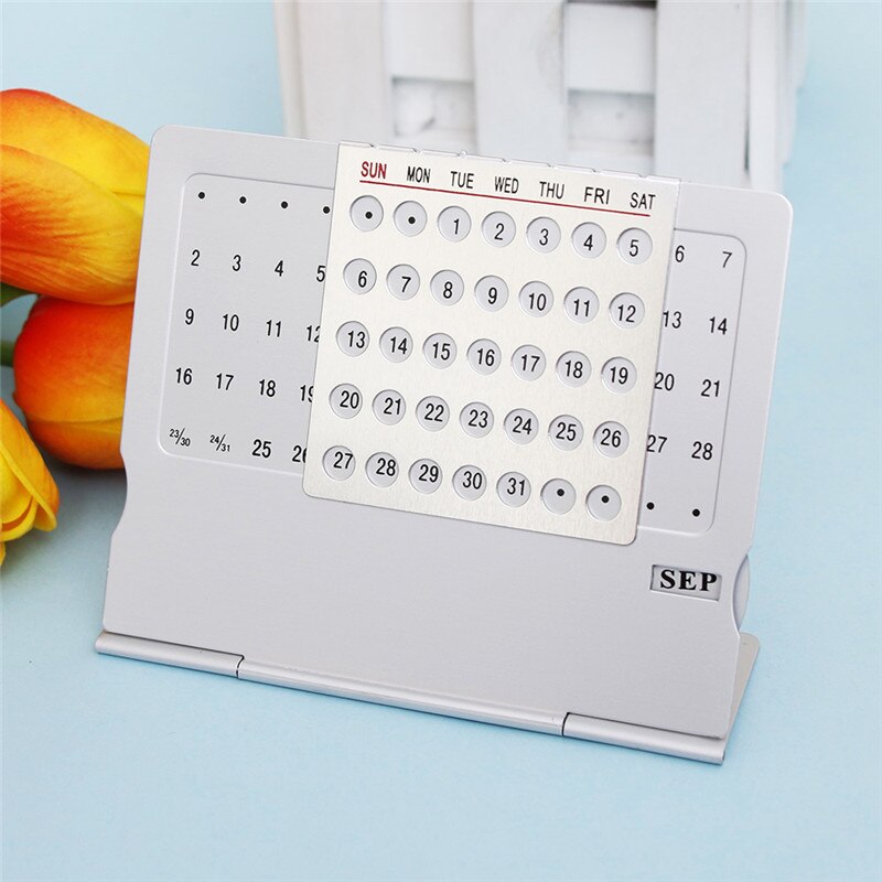 Perpetual Kalender Mini Aluminium Stand Verstelbar... – Vicedeal