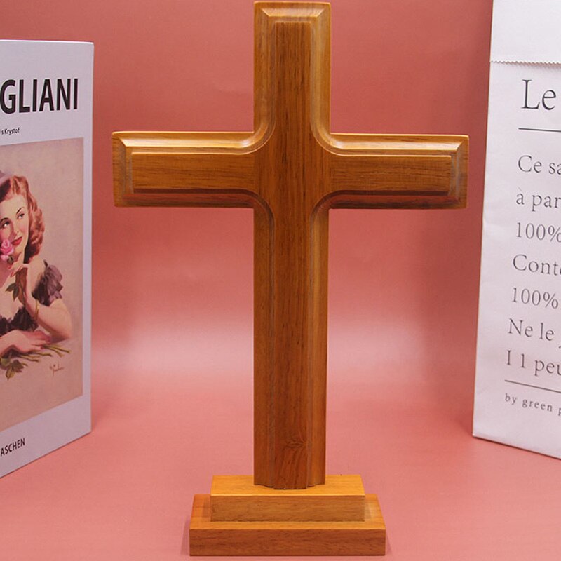 Jesus Cross Wood Wall Hanging Christian Church Dec... – Grandado