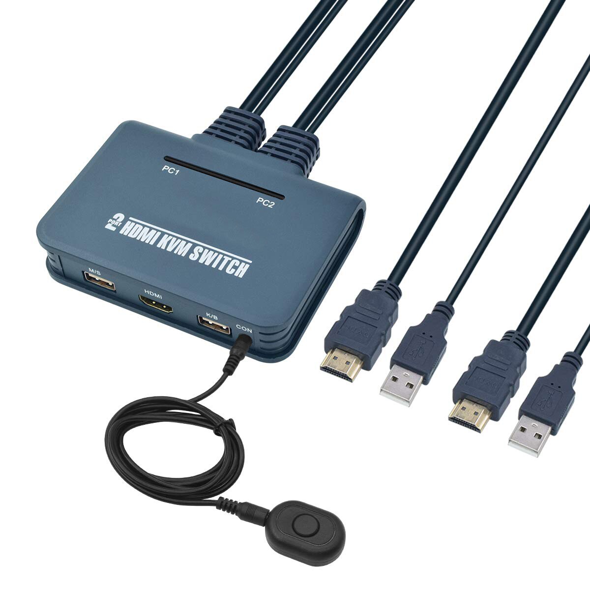 4K HDMI KVM Switch with Cables Selector Switcher f... – Grandado