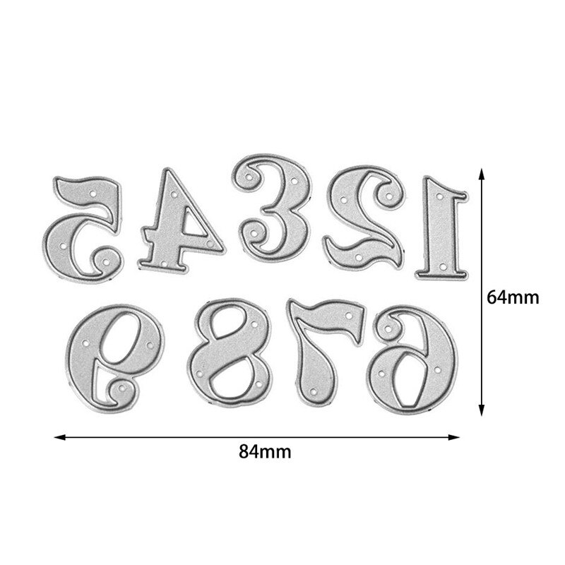 Kokorosa Number Metal Cutting Dies for Craft Scrap... – Grandado