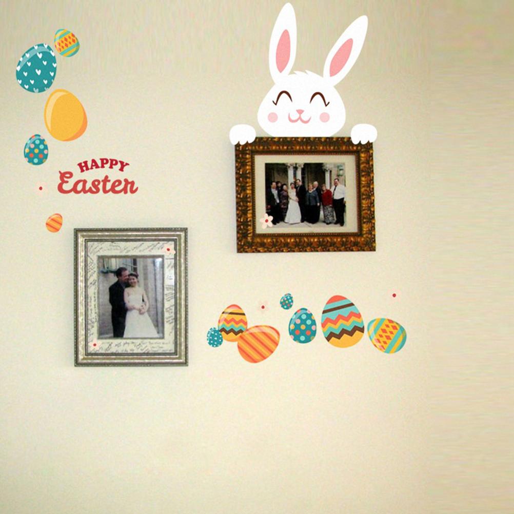 Happy Easter Bunny Ei Elektrostatische Sticker Ven... – Grandado