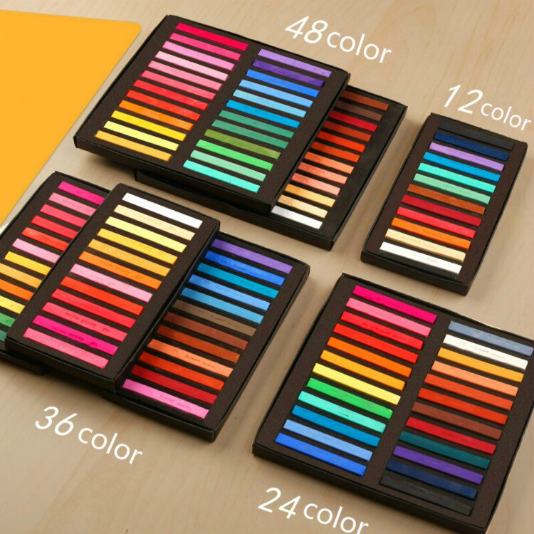 12/24/36/48 Colors Painting Crayons Soft Dry Paste... – Grandado