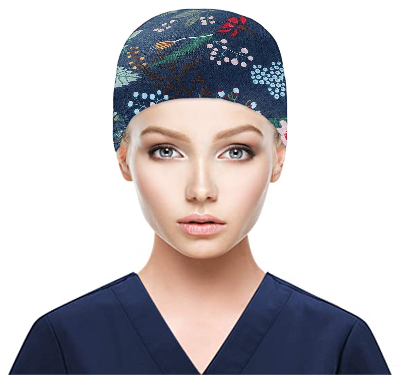 Emmer Hoed Scrub Cap Met Knoppen Bouffant Hoed Met... – Vicedeal