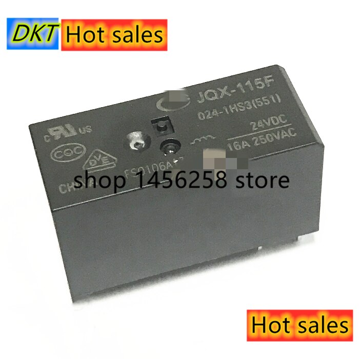2 Stks/partij Relais JQX-115F HF115F-005-1HS3 HF11... – Vicedeal