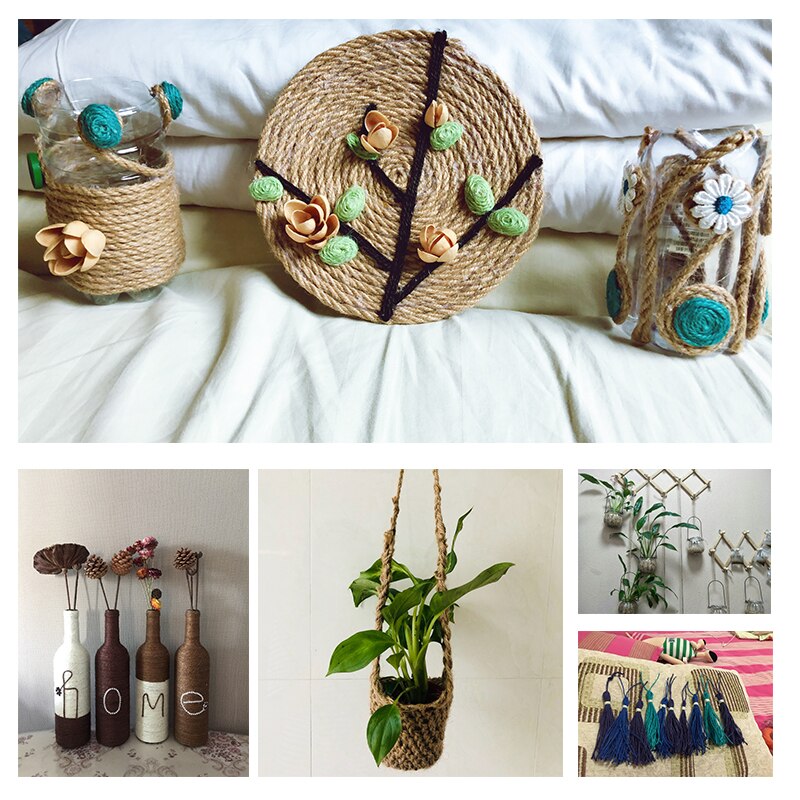 30M 1Roll Natuurlijke Jute Hessische Jute Twijn Co... – Grandado