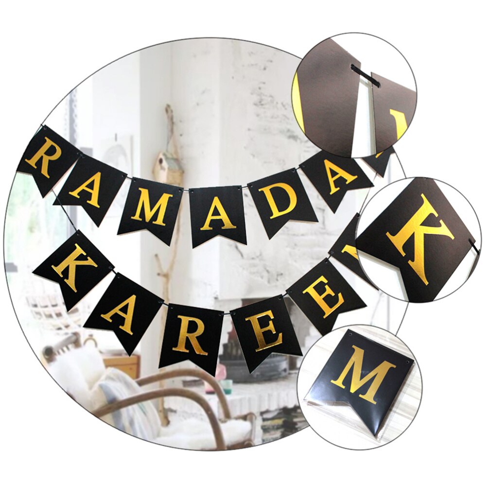 1 Set Eid Mubarak Party Decorative Banner Ramadan ... – Vicedeal