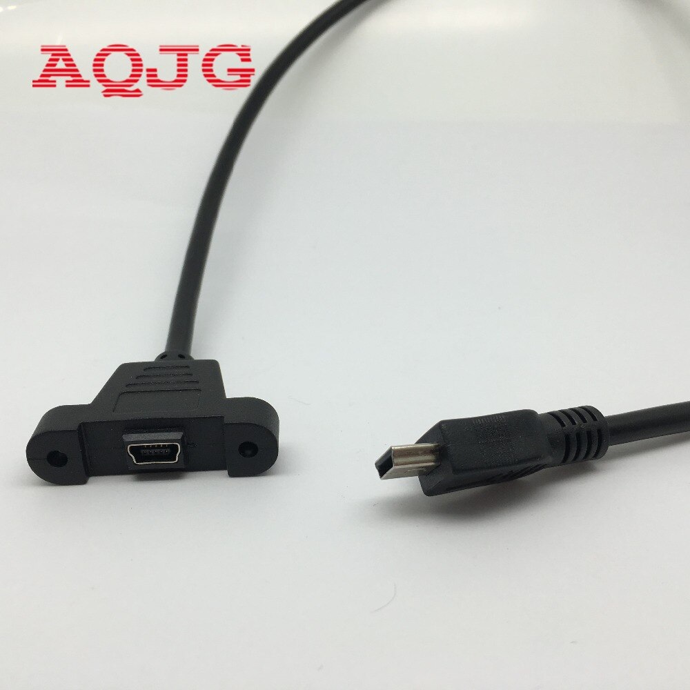 0,3 Mt/0,5 Mt Screw Lock Panel Mount Mini USB 2.0 ... – Vicedeal