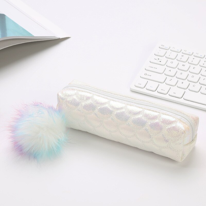 Mermaid Etui Kleur Haar Bal Etui Pu Etui Student P... – Vicedeal