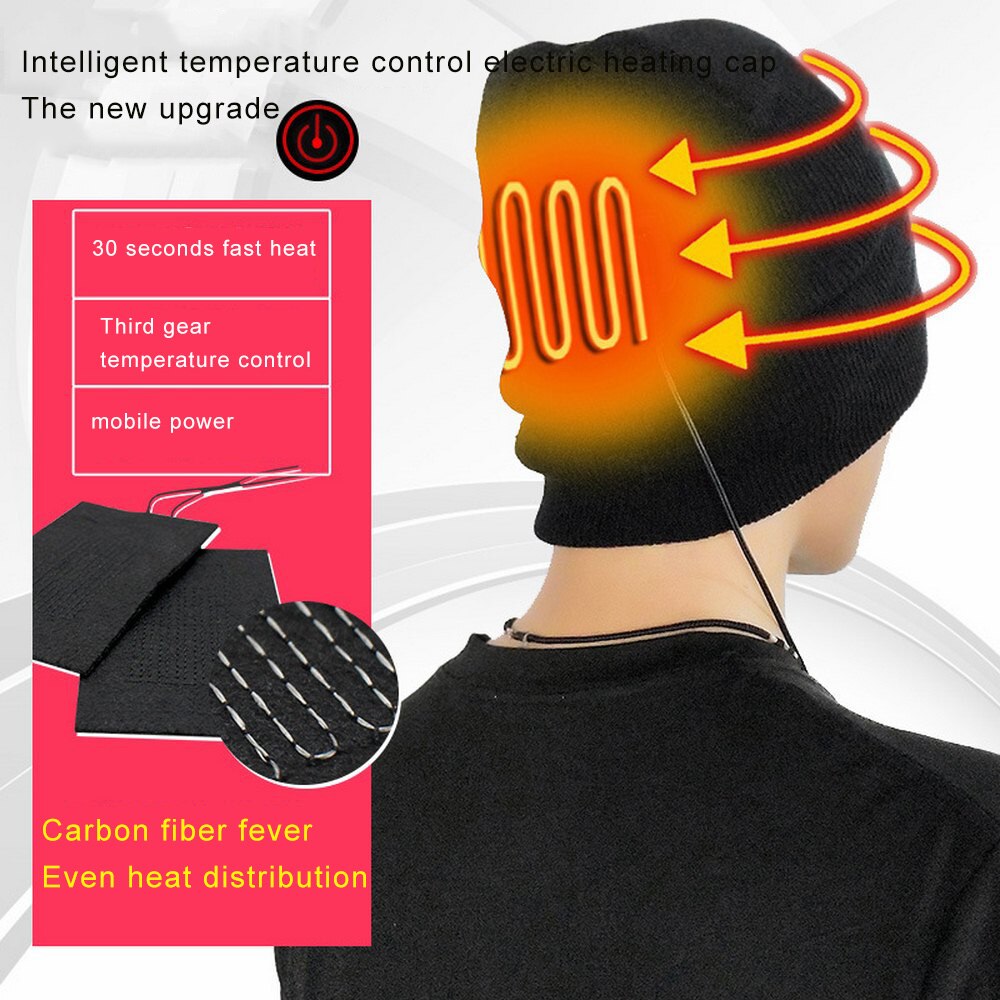 Rechargeable Electric Heated Hat Heated Knitting B... – Grandado