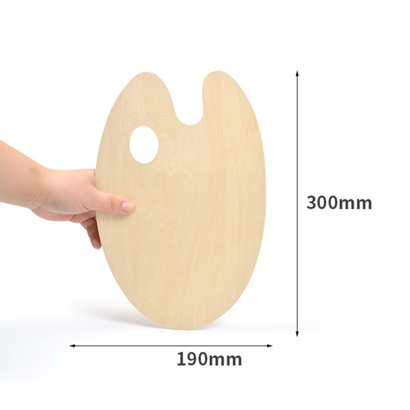 Wood Painting Palette Smooth Tray Palette Art Supp... – Grandado