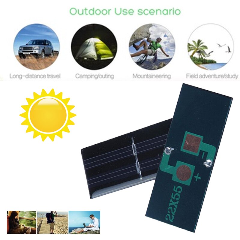 Cewaal Solar Panel 1V 60mA Portable Mini DIY Modul... – Grandado