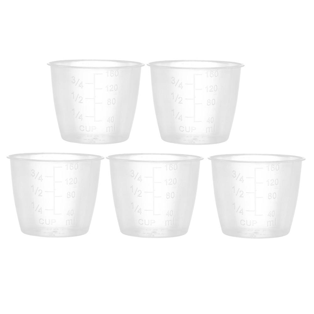 2/5/10Pcs 160ml Measuring Cups Clear Scale Plastic... – Vicedeal