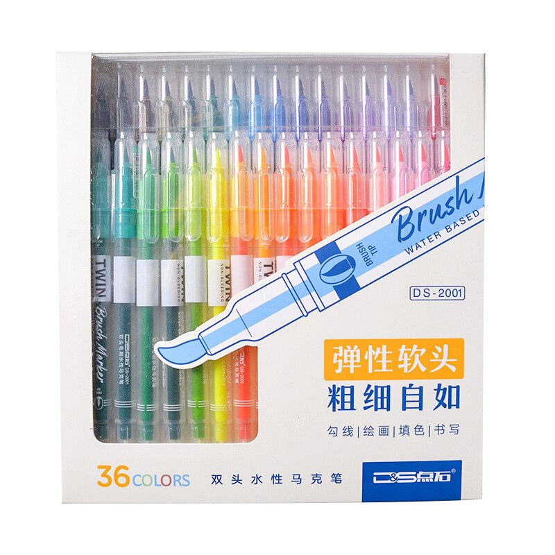 dainayw 6/12/24/36Color Calligraphy Pen Art Brush ... – Vicedeal
