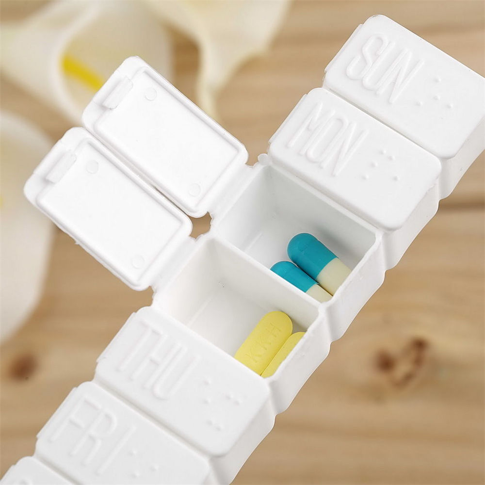 Mini Week 7Days Tablet Medicine Pill Storage Box C... – Vicedeal