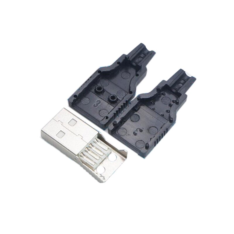 10Pcs/LOT USB DIY USB 2.0 Connector Plug A Type Ma... – Grandado