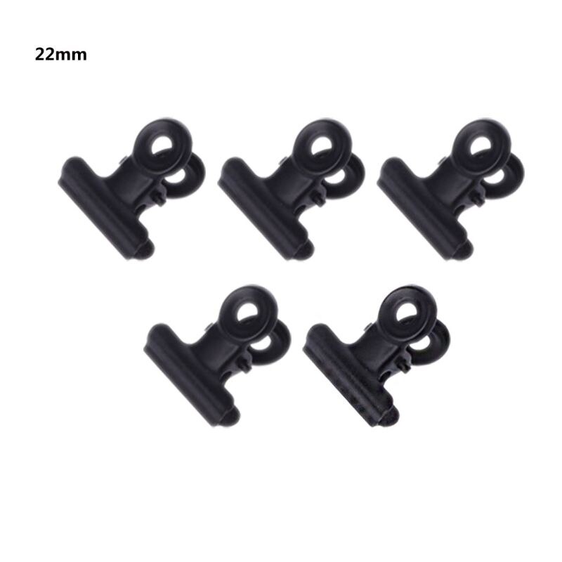 5 Pcs Bulldog Letter Clips Stainless Steel Black M... – Grandado