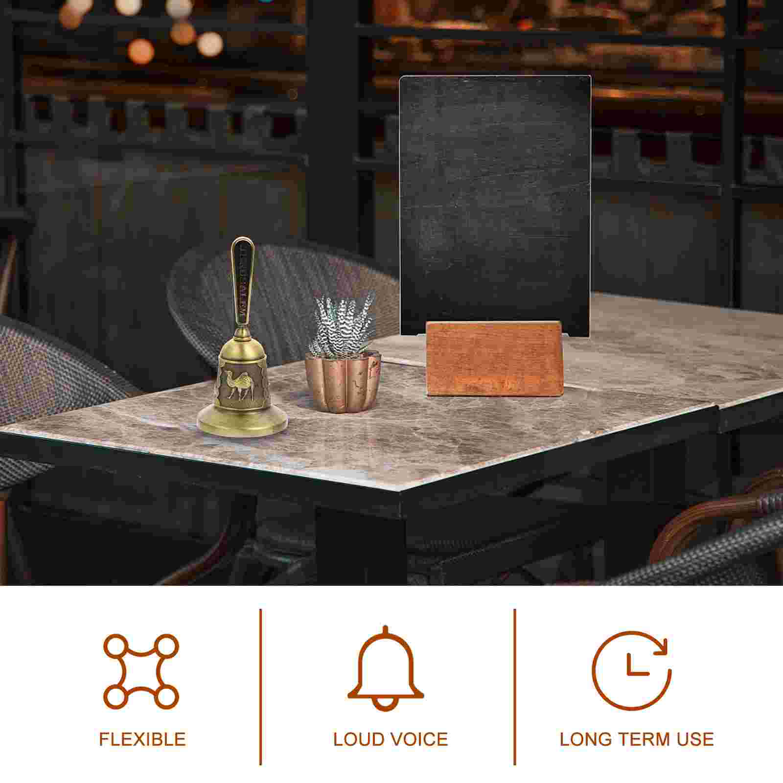 1Pc Hand Bell Retro Hand Call Bell Loud Handbell W... – Grandado