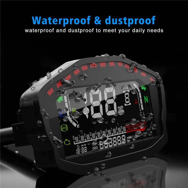 Motorfiets Digitale Lcd Snelheidsmeter Meters Kilo... – Grandado