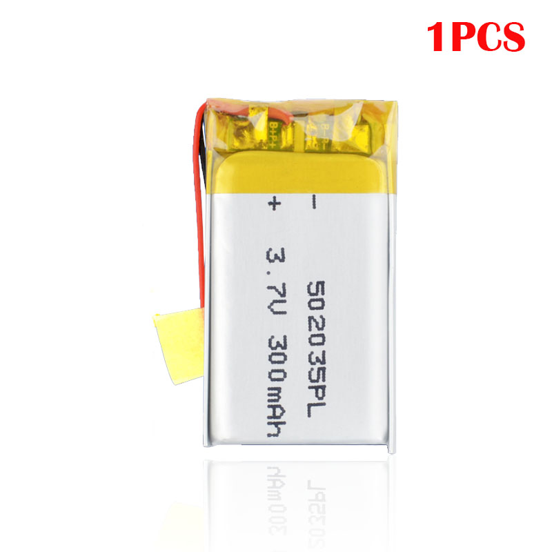 3.7V 300mAh 502035 Lipo Li Ion Rechargeable Batter... – Grandado