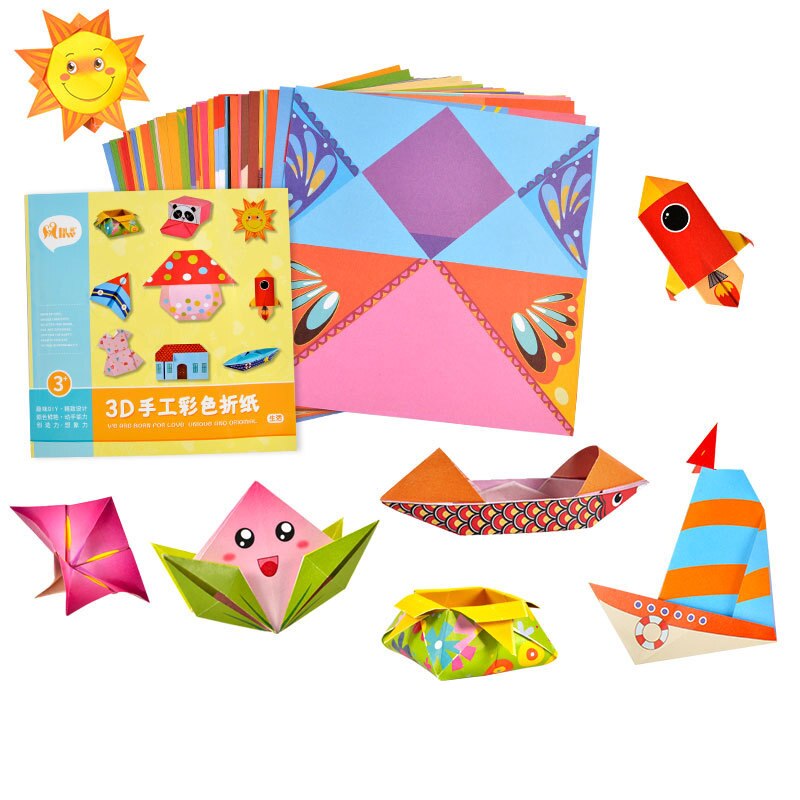 54pcs Pattern Origami Paper 3D Cartoon Animals Dou... – Grandado